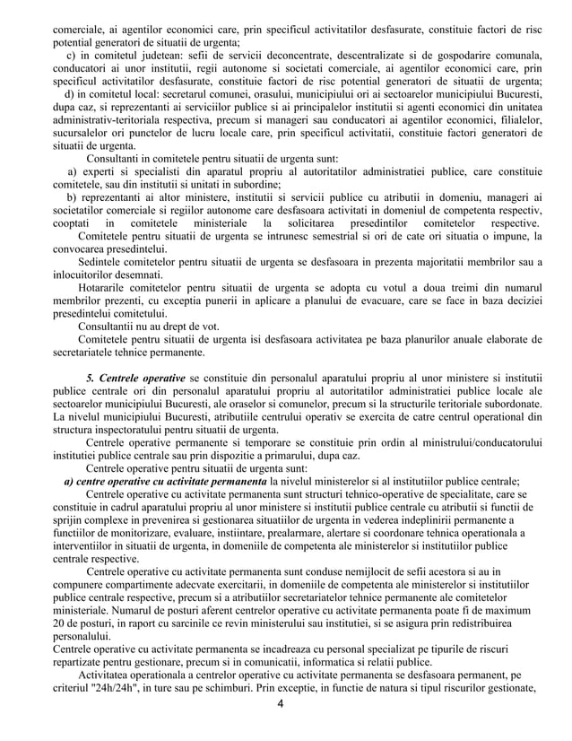 Sistemul national de management al s.u. | PDF