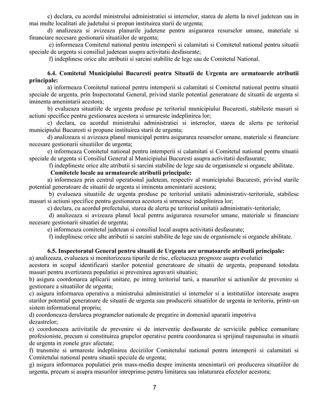 Sistemul national de management al s.u. | PDF