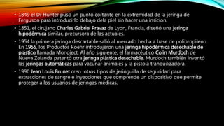 Los inyectables (la jeringa) | PPTX