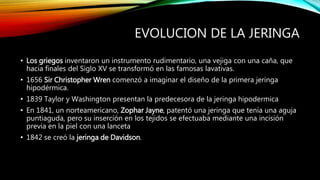 Los inyectables (la jeringa) | PPTX