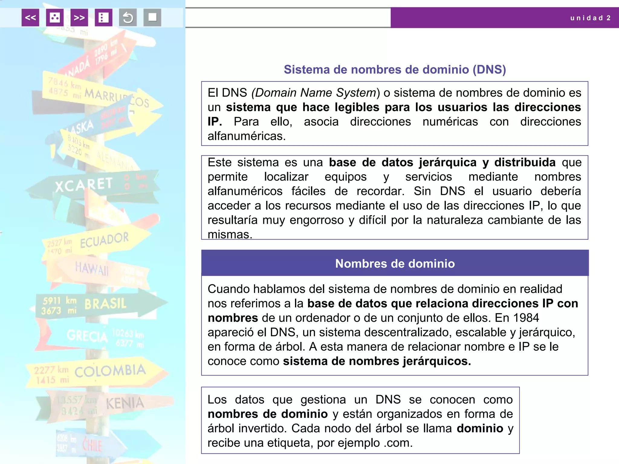 Unidad 2: Sistema de nombres de dominio (DNS) | PPT