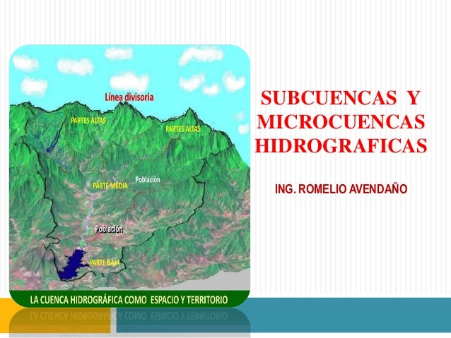 Subcuencas y microcuencas