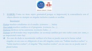 Tema 2. verbos impersonales | PPTX