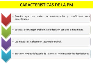 Tema 2: Programación de Metas y Optimización Multiobjetiva | PDF