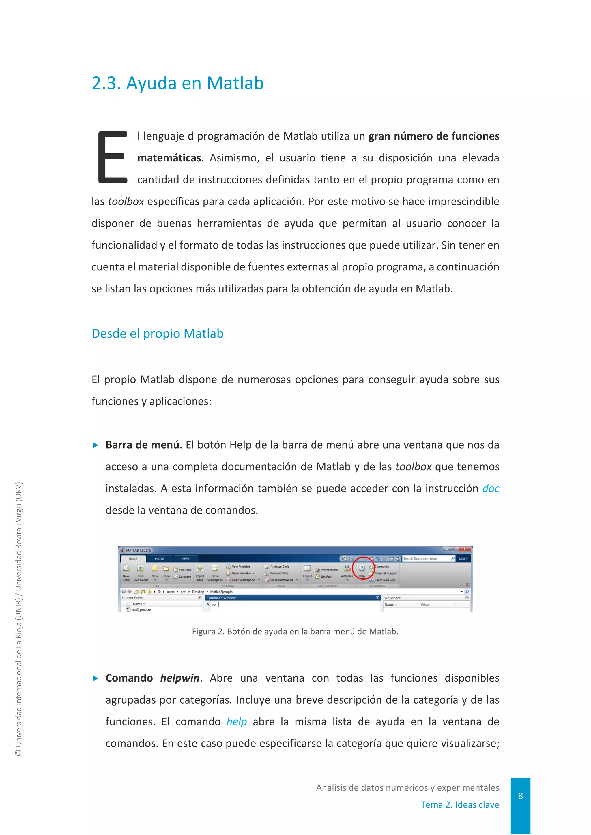 Tema2 fundamentos de matlab | PDF | Programming Languages | Computing