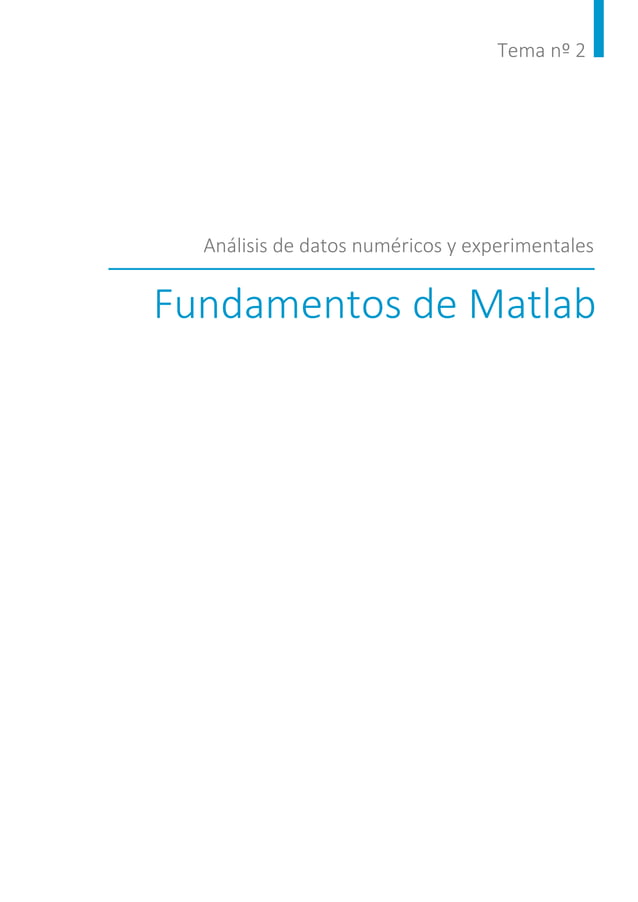 Tema2 fundamentos de matlab | PDF | Programming Languages | Computing