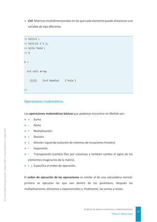 Tema2 fundamentos de matlab | PDF | Programming Languages | Computing