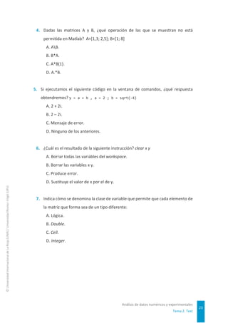 Tema2 fundamentos de matlab | PDF | Programming Languages | Computing