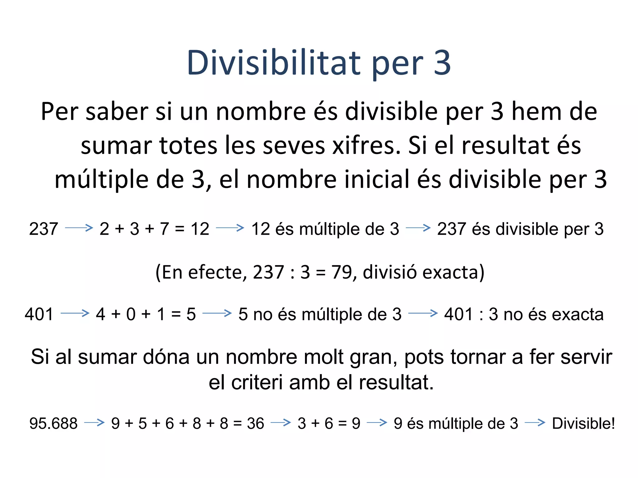 Tema 2, 1r eso divisibilitat | PPT