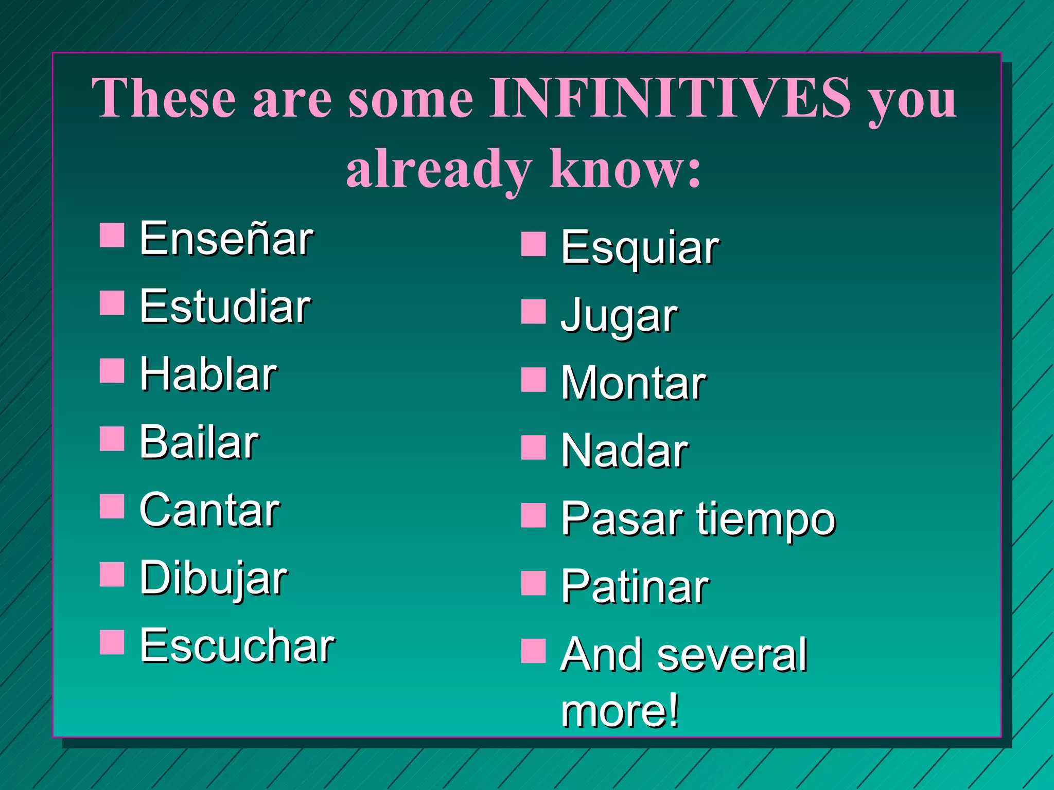 TEMA 2A GRAMMAR -AR VERBS | PPT