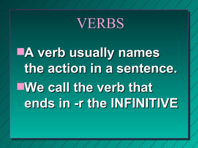 TEMA 2A GRAMMAR -AR VERBS | PPT