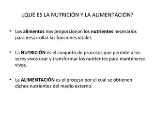 Tema 2 alimentación y nutrición | PPT