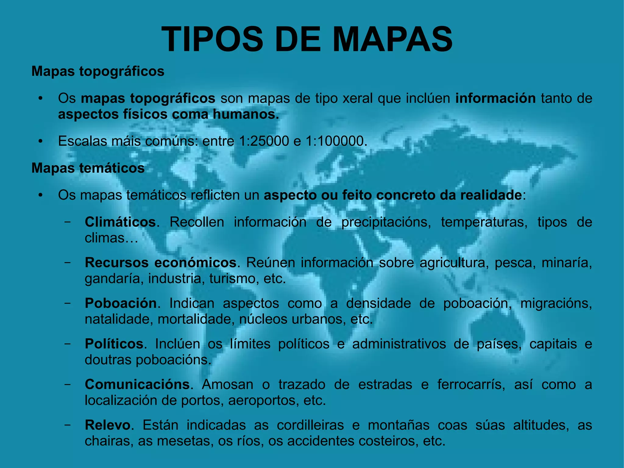 Tema 2 A representación da terra. Os mapas | ODP