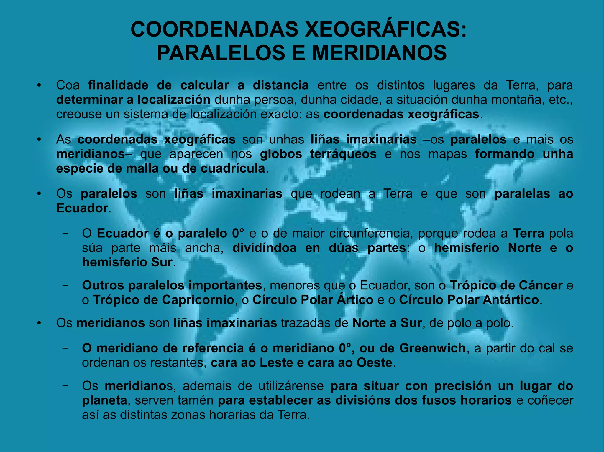 Tema 2 A representación da terra. Os mapas | ODP