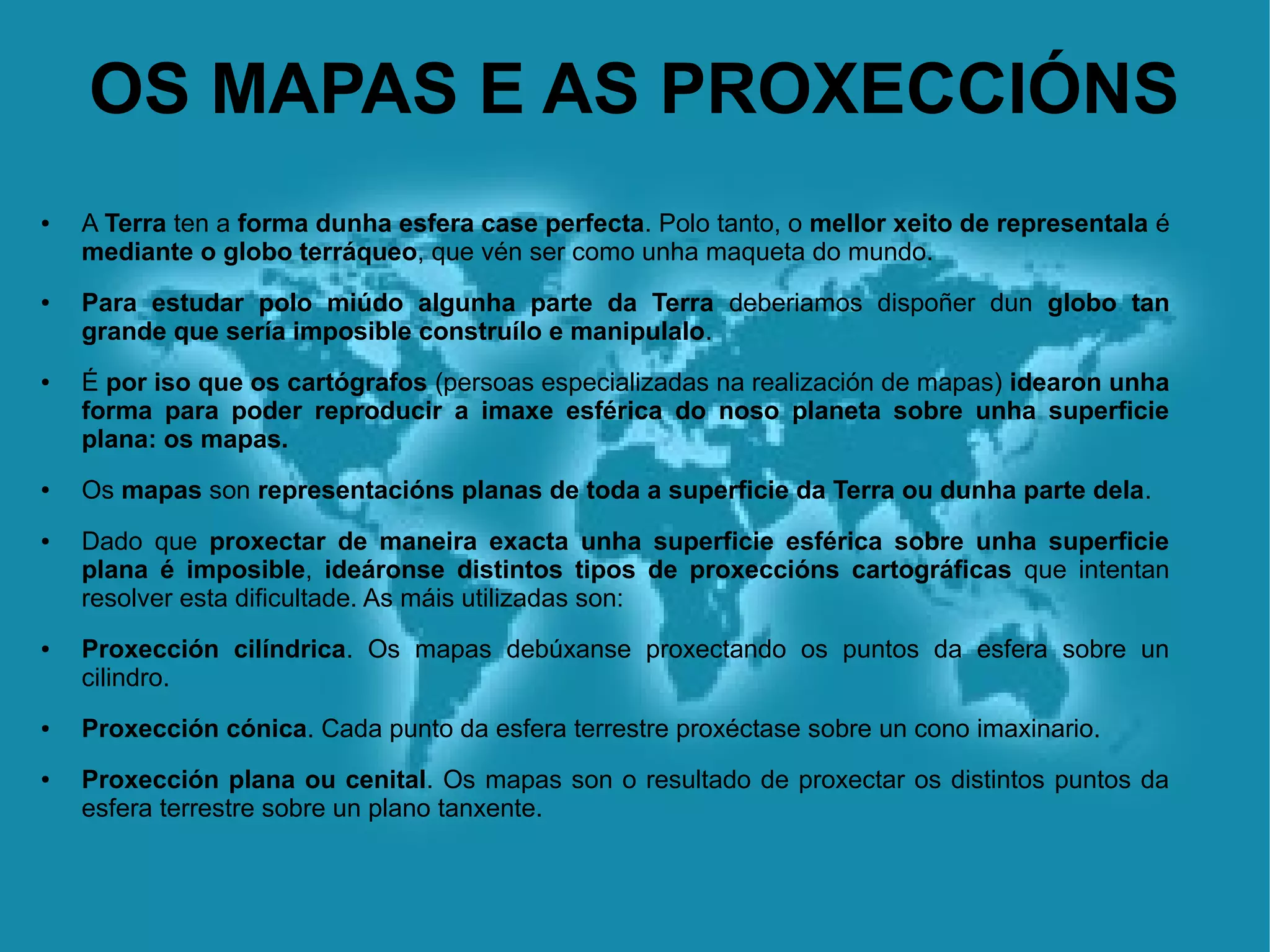 Tema 2 A representación da terra. Os mapas | ODP