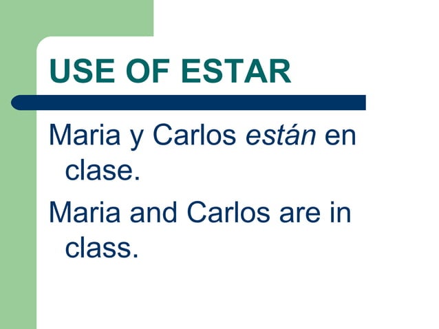 TEMA 2B GRAMMAR ESTAR | PPT