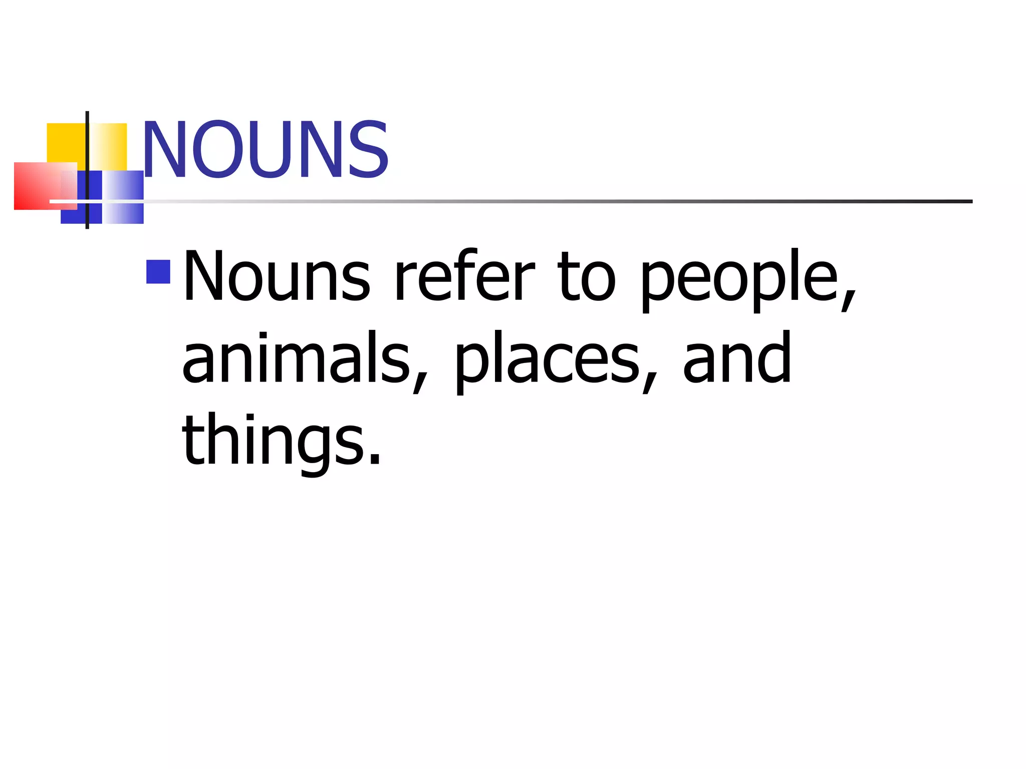 TEMA 2B GRAMMAR NOUNS | PPT