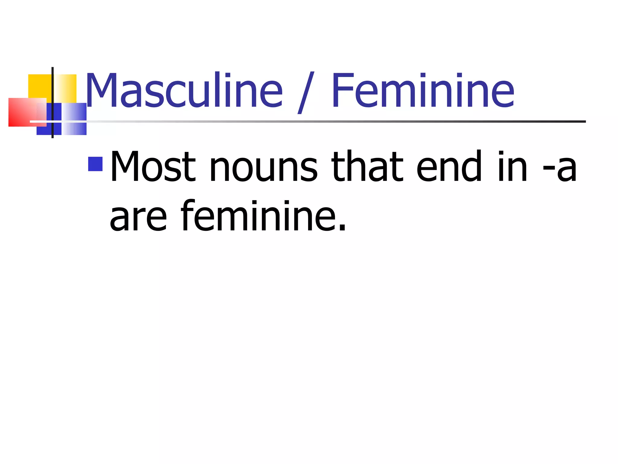 TEMA 2B GRAMMAR NOUNS | PPT