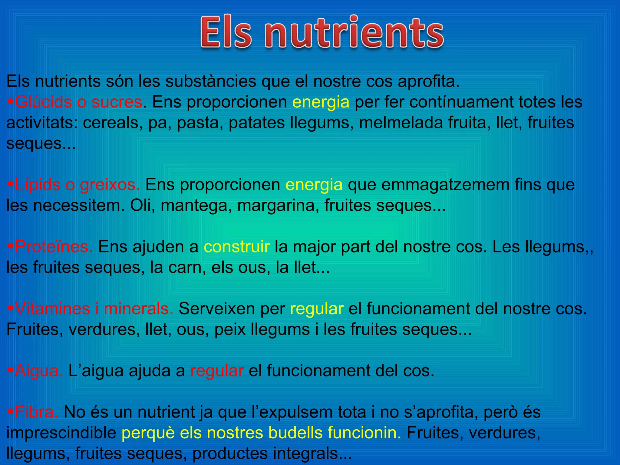Tema2 els aliments | PPT