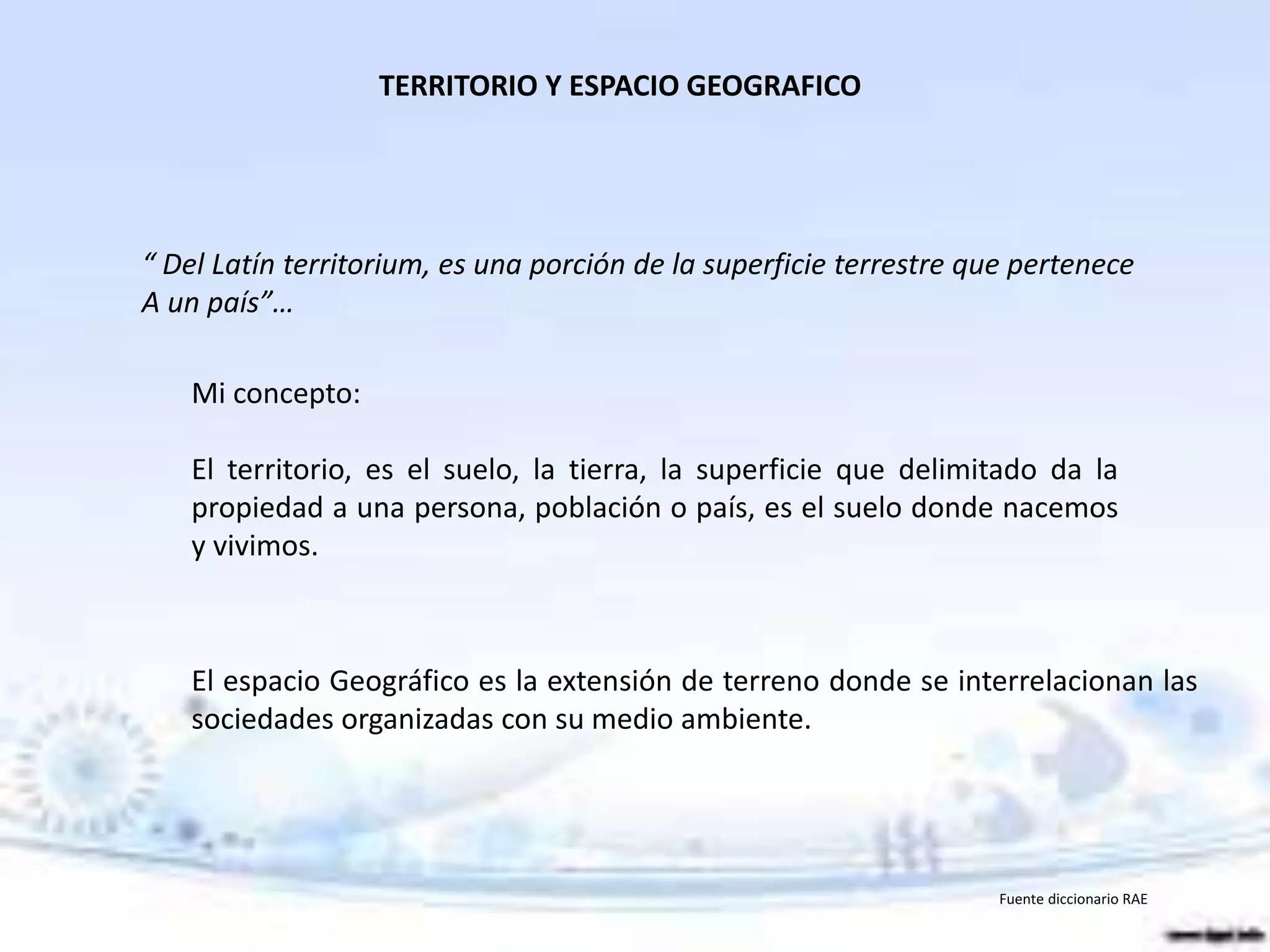 Tema 2 Espacio Geografico, | PPTX