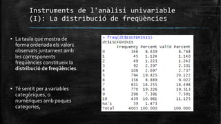 TEMA 2 ESTADÍSTICA DESCRIPTIVA PDF VALENCIANO | PPT