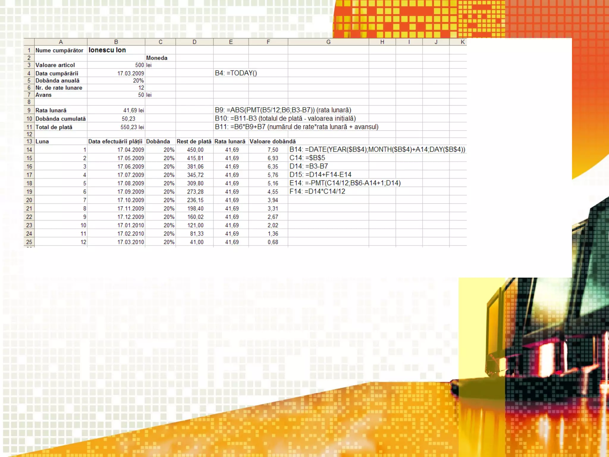 functii in Excel | PPT
