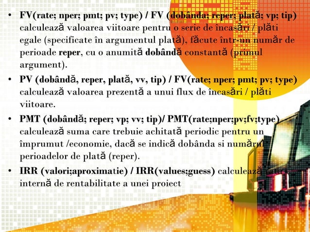 functii in Excel | PPT