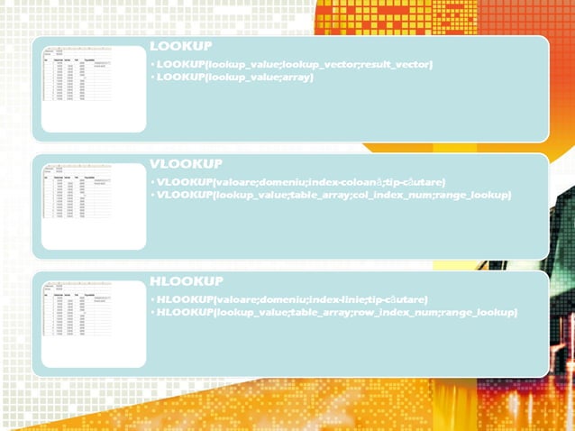 functii in Excel | PPT