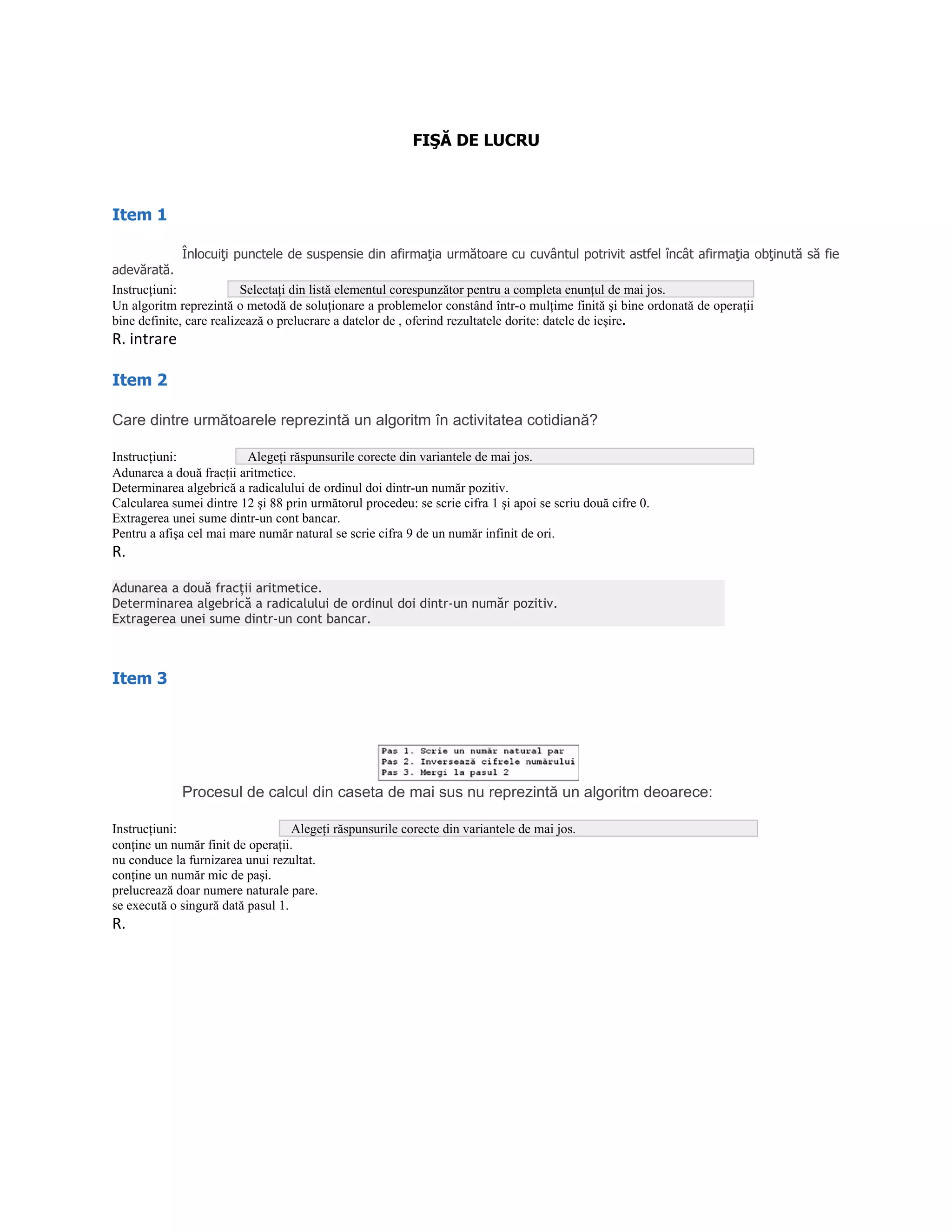 Tema2 fisa de lucru | PDF