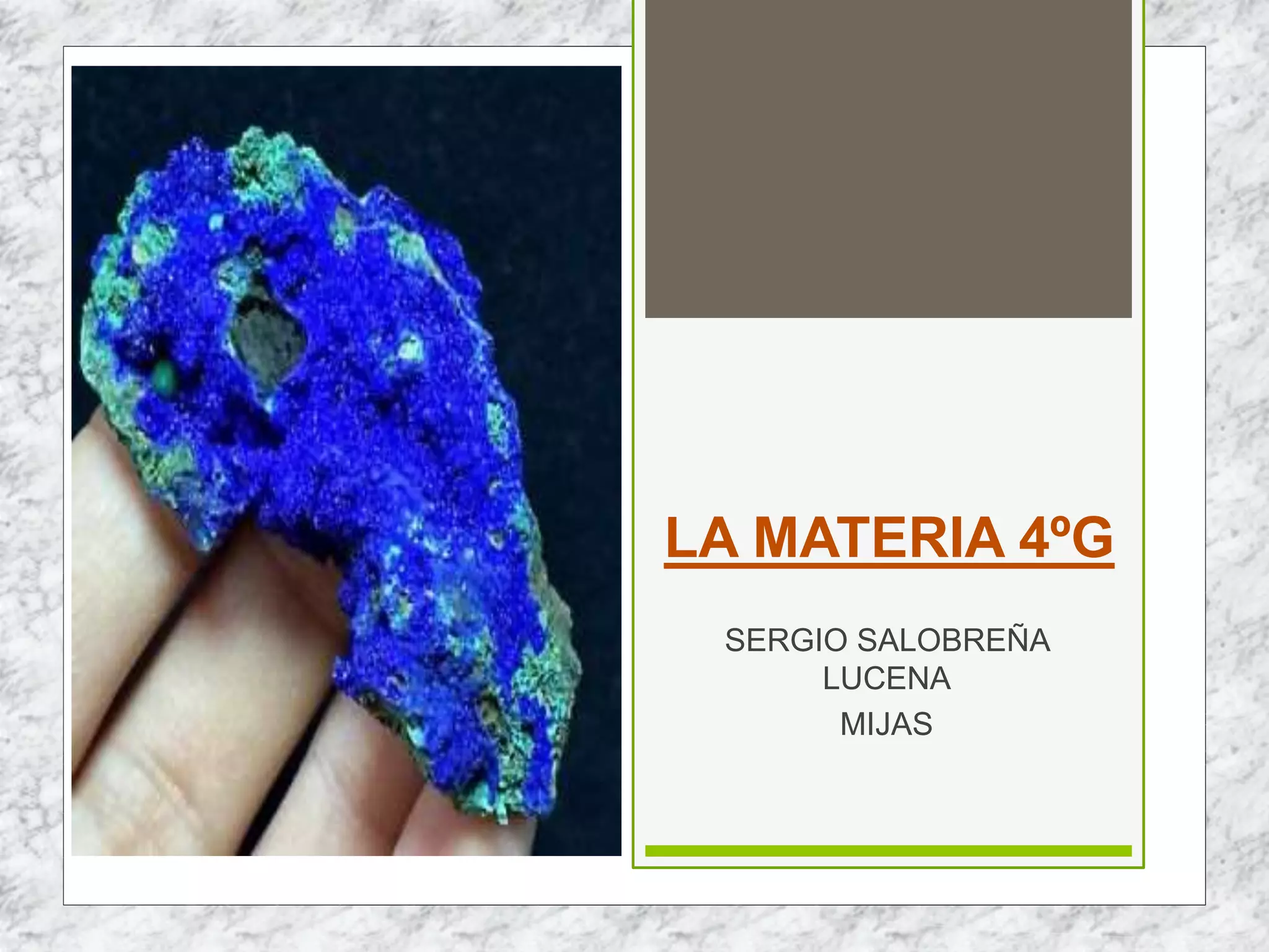 Tema 2 la materia | PPTX
