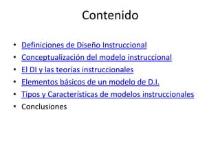 Tema 2 Parte I Diseño Instruccional, Teorías y Modelos | PDF