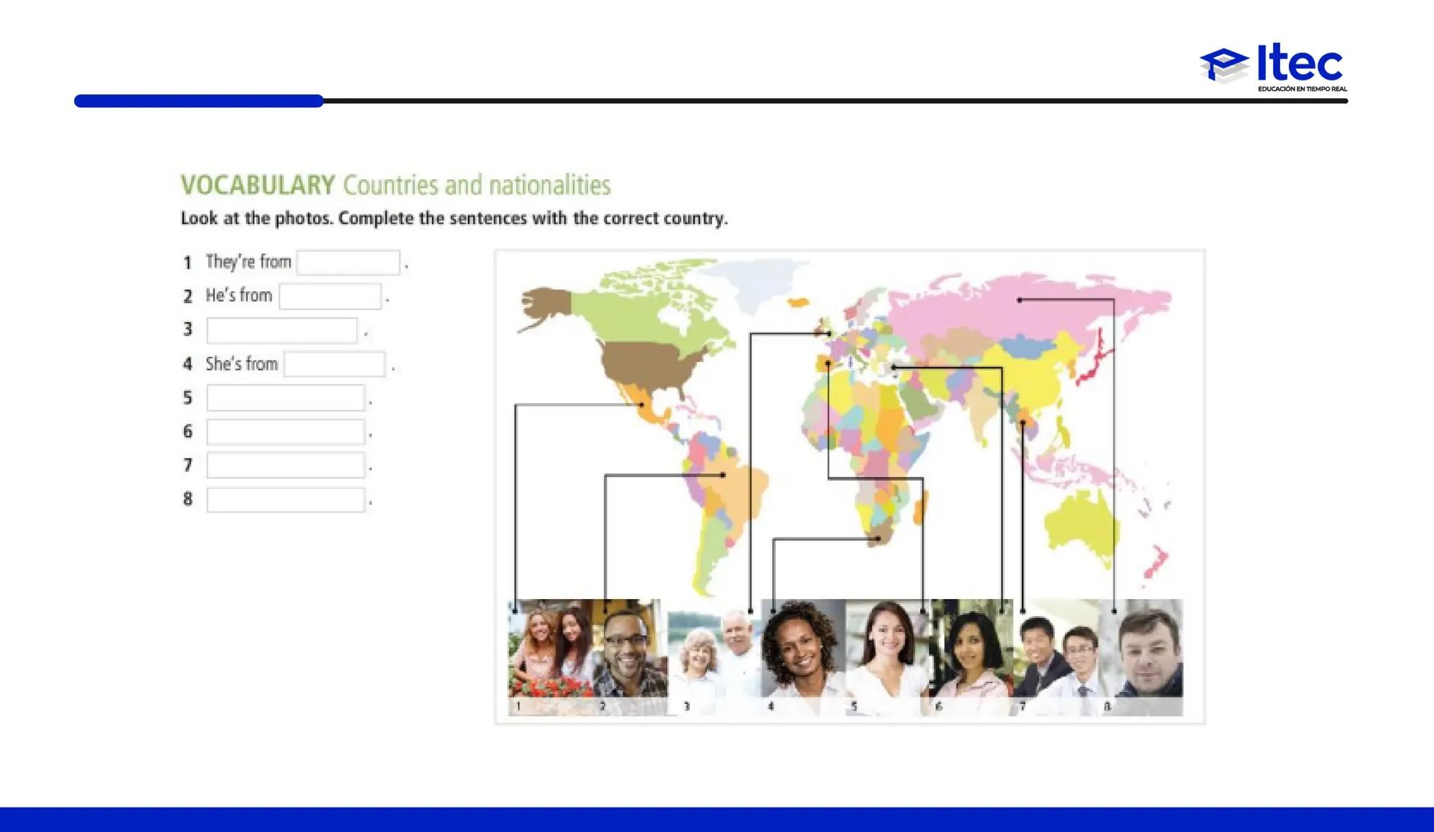 TEMA 2 Personal information. Classroom language. Countries ...
