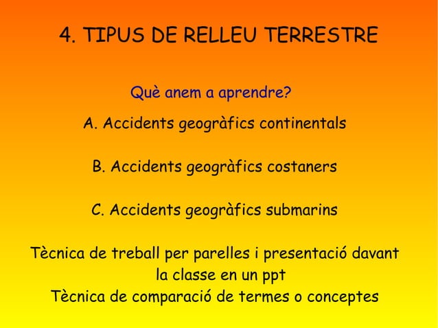 Tema 2 El relleu terrestre | PPT