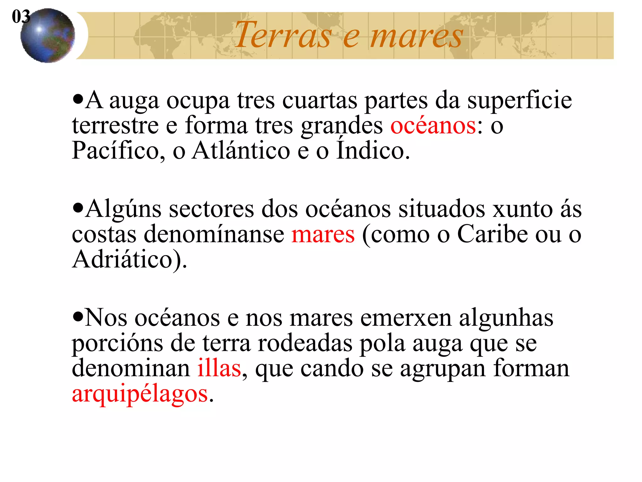 Tema 2: A Representacion da Terra. Os mapas | PPTX