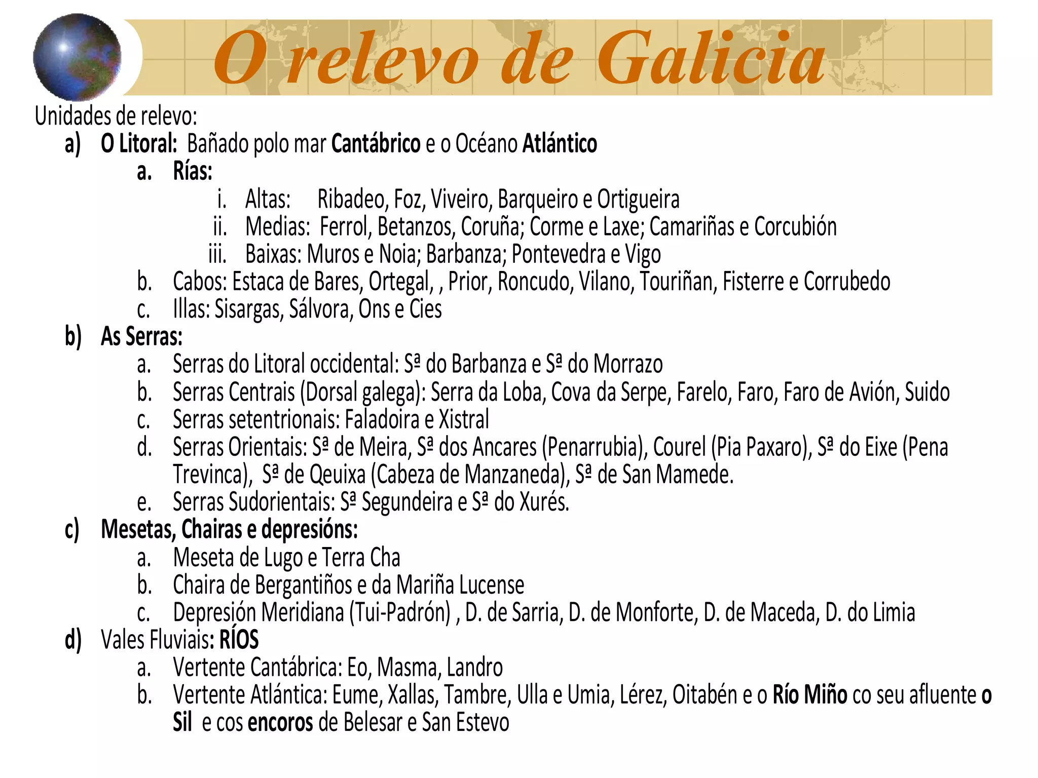 Tema 2: A Representacion da Terra. Os mapas | PPTX