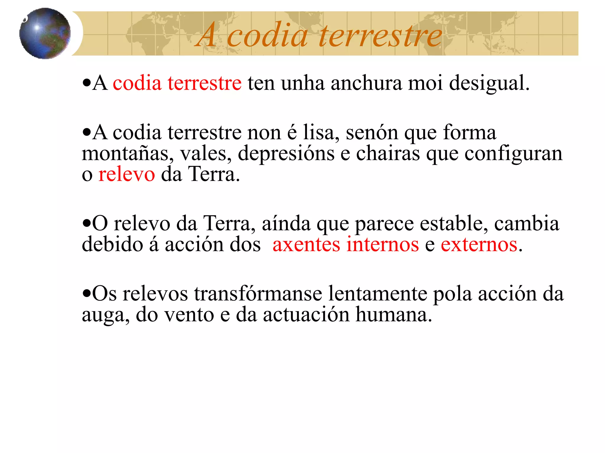 Tema 2: A Representacion da Terra. Os mapas | PPTX