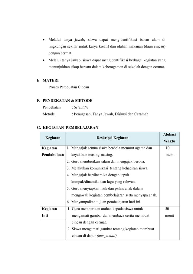 RPP kelas 2 Tema 2 sub2 pemb 4 | DOCX