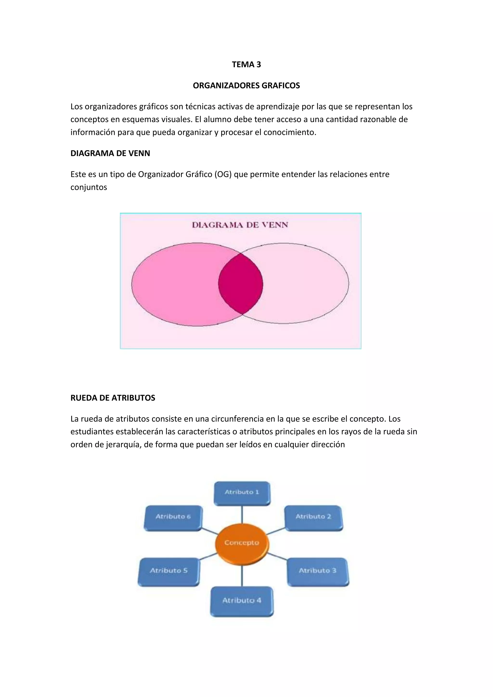 Tema 3 ORGANIZADORES GRAFICOS | PDF