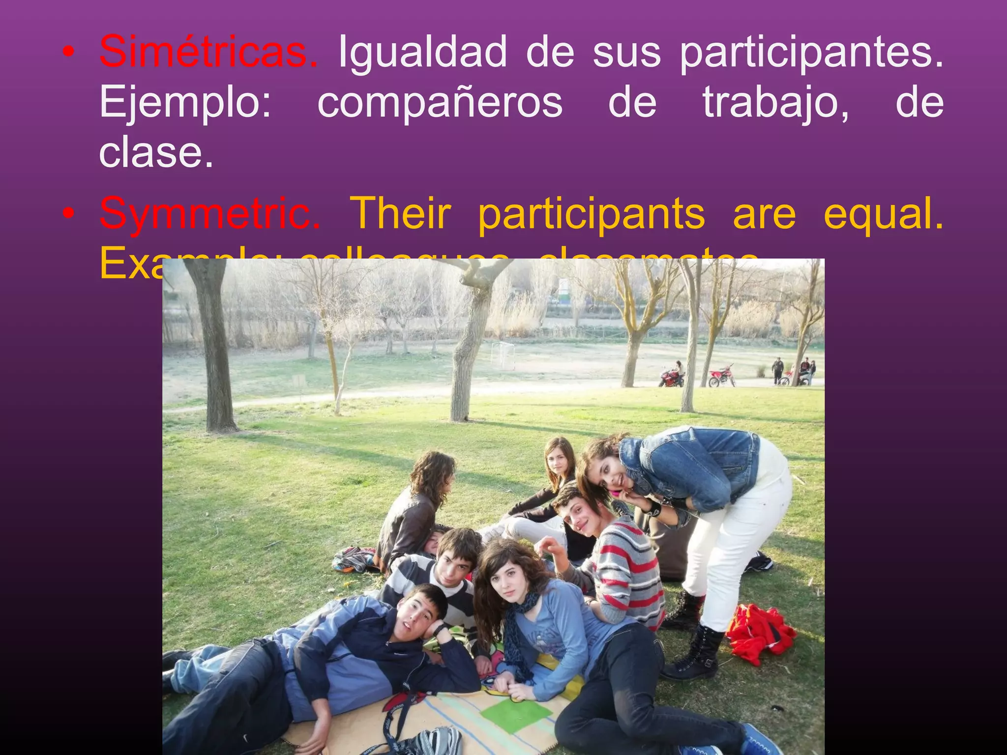 Tema 3. las relaciones personales | PPT