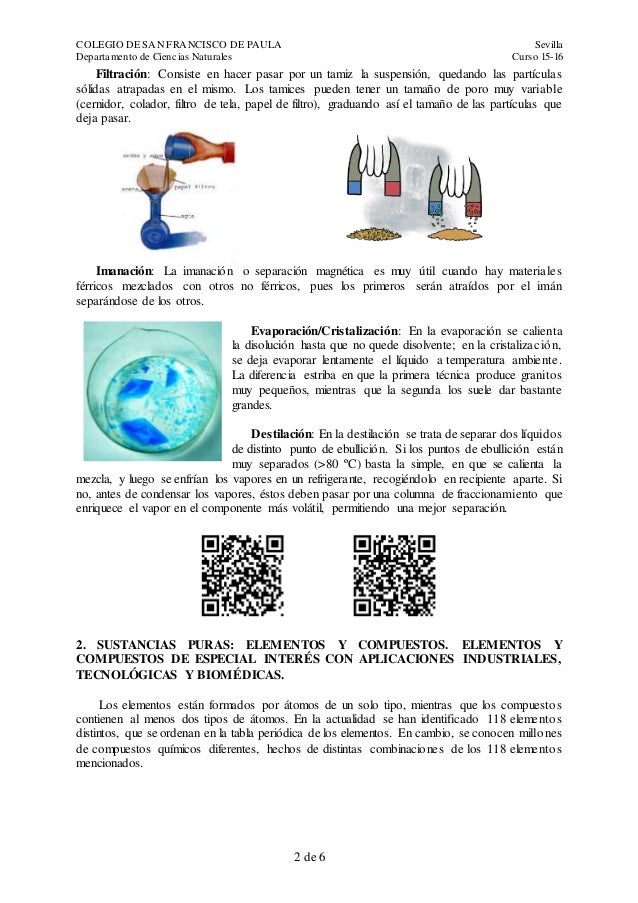 Mara Y Las Ciencias Naturales Mezclas Y Sustancias Puras