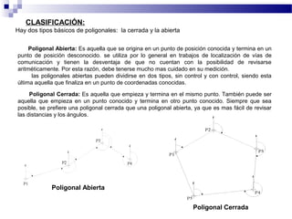 Tema 3.2. Poligonales y Calculo de Superficie | PPT