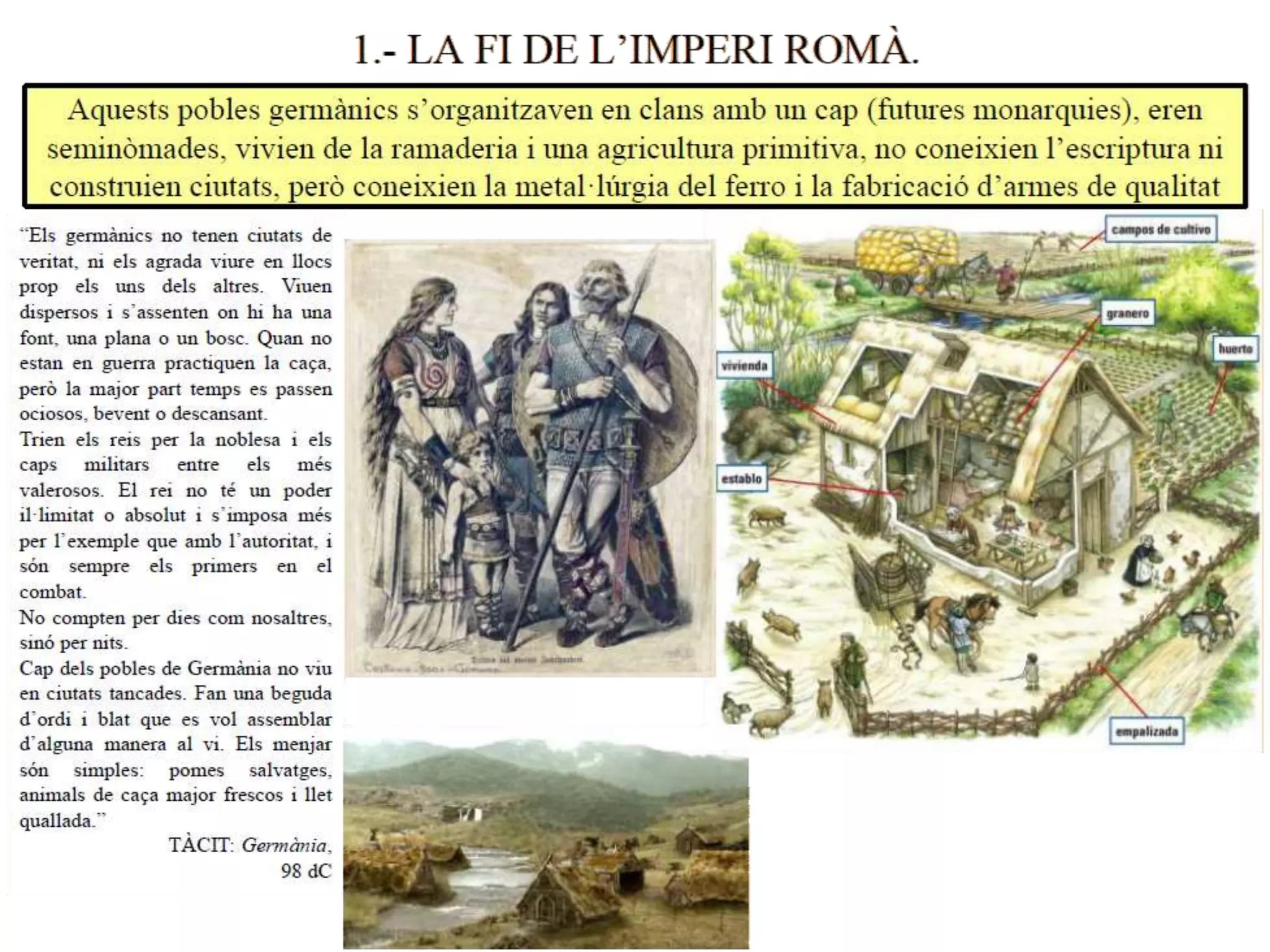 Tema 3. La caiguda de Roma i l’evolució posterior del territori de l ...
