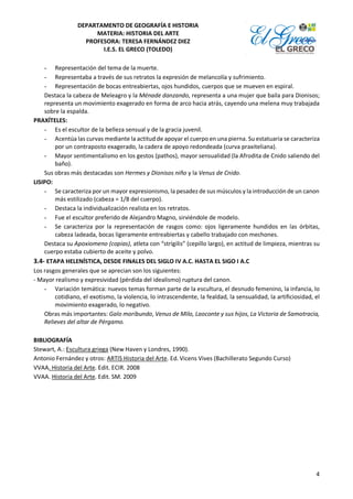 Tema 3. la escultura griega | PDF