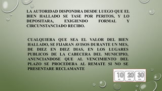 Tema 3. Bienes (mostrencos,vacantes,tesoros) | PPTX