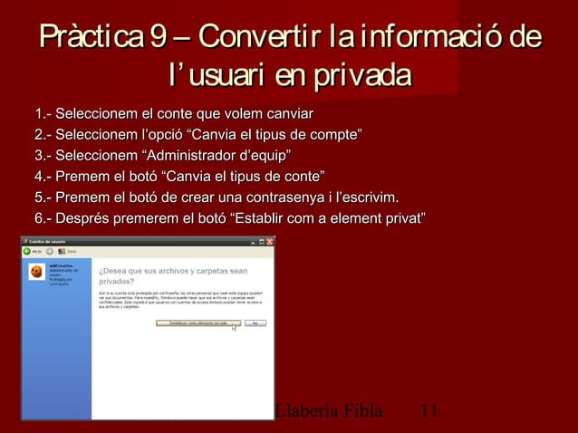 Tema 3 usuaris i grups a windows | PPT