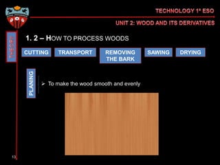 UNIT 3: Wood and its derivatives | PPTX