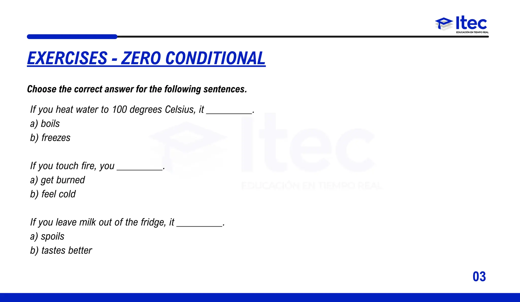 Tema 3 Zero Conditional First Conditional Second Conditional Third Conditional Pdf