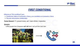 TEMA 3 - Zero conditional. First conditional. Second conditional. Third ...