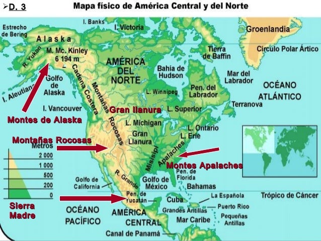 Tema 3 1ºESO El relieve de América. Curso 2015/2016
