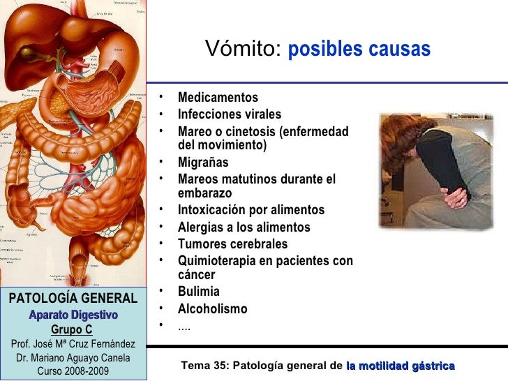 T E M A 35 P G De La Motilidad Gastrica Y Vomito